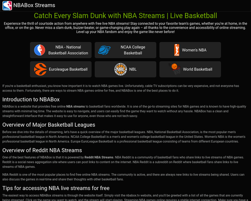 Nbastream.io Review: Legit or Scam?